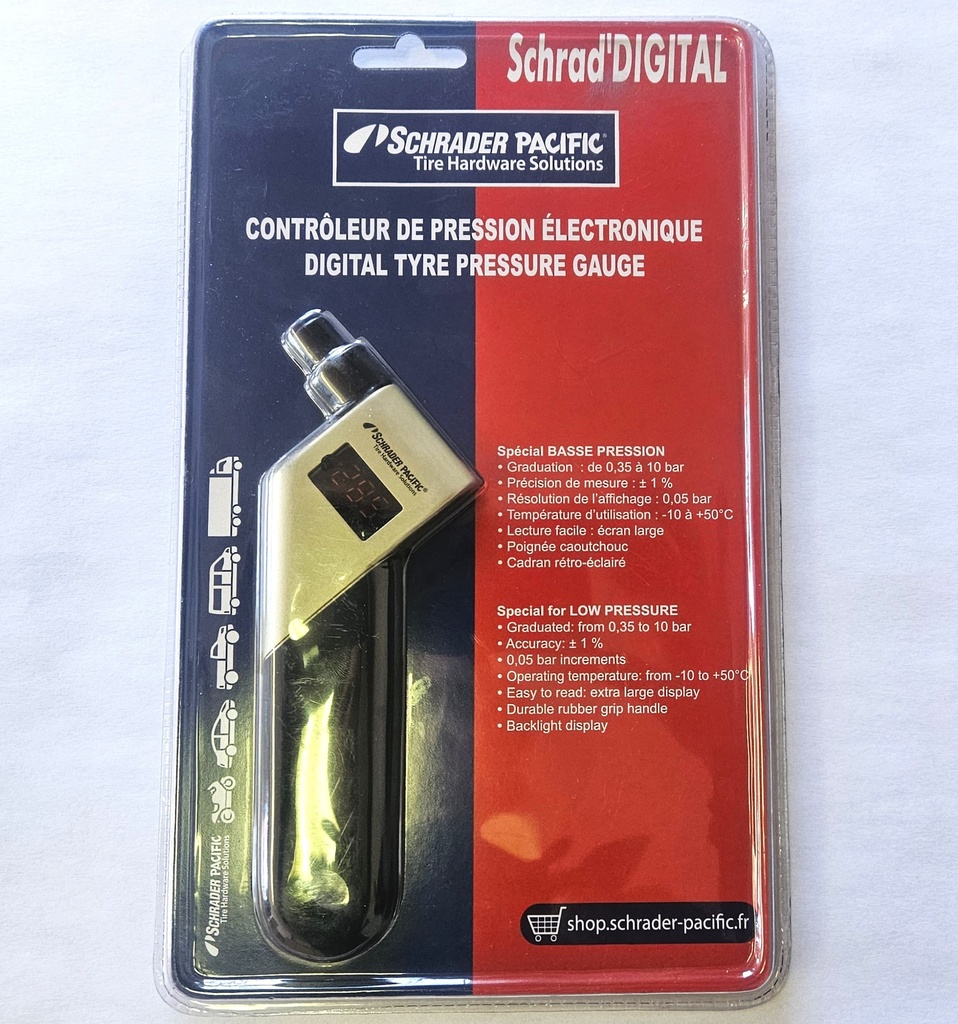 SCHRADER DIGITAL PRESSURE GAUGE FOR TYRES | Chemvulc Automotive